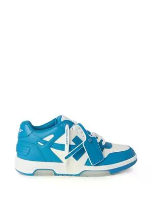Off-White Out Of Office Panelled Leather Sneakers - Blue