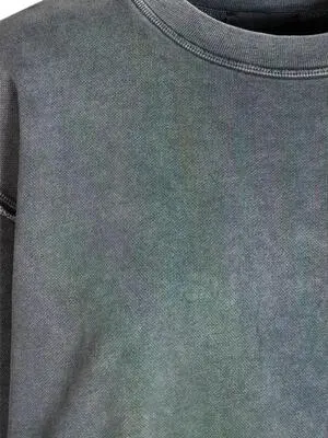 HAIKURE Faded Rear-slit Sweatshirt - Grey