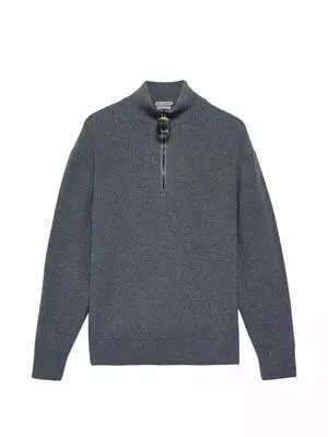 JW Anderson Ribbed Half-zip Sweater - Grey