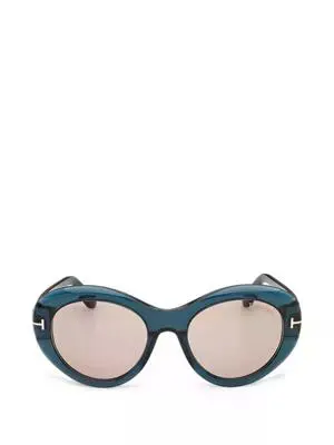 TOM FORD Elodie-02 Round-frame Sunglasses - Blue