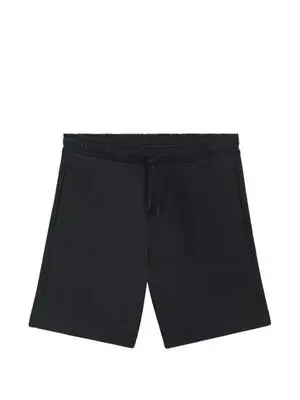 BOSS Logo-patch Drawstring-waist Shorts - Blue