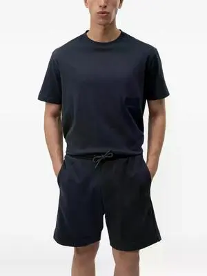 BOSS Logo-patch Drawstring-waist Shorts
