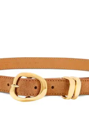 AMANU The Tugela Suede Buckle-fastening Belt - Brown