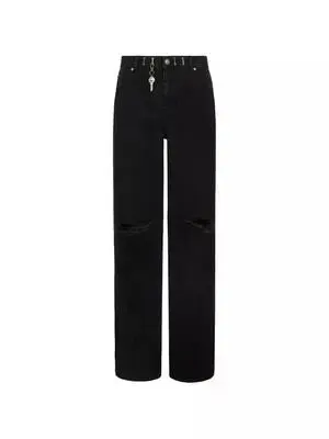 SEEN USERS Chatelaine Distressed Jeans - Black