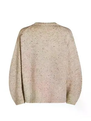 Fabiana Filippi Flecked-knit Crew-neck Sweater