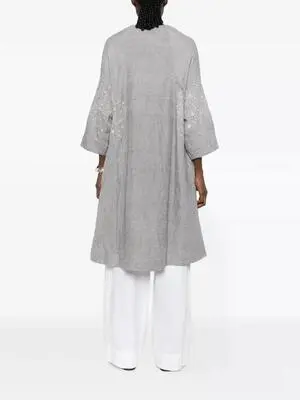 AODRESS Sequin-embellished Embroidered Coat