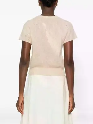 Dorothee Schumacher Perforated Detail Short-sleeve Knit Top