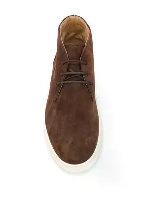 TOD'S Lace-up Calf Suede Boots