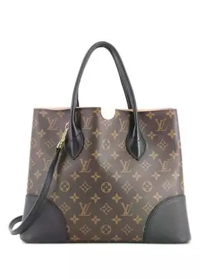 LOUIS VUITTON Flandrin Handbag Monogram Canvas And Leather Tote Bag - Black