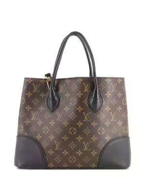 LOUIS VUITTON Flandrin Monogram Canvas And Leather Tote Bag - Black