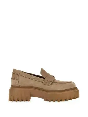Hogan H700 Lug-sole Loafers - Neutrals