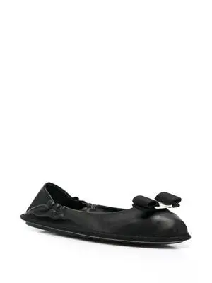 FERRAGAMO Varina Leather Ballet Flats