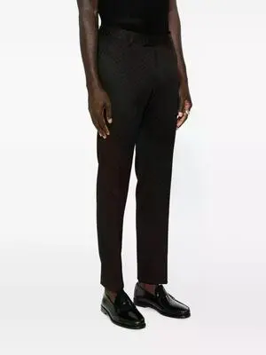 Karl Lagerfeld Road Monogram-pattern Tailored Trousers
