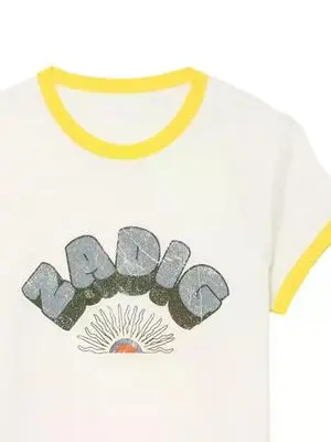 Zadig&Voltaire Tunisien Logo-print T-shirt - Neutrals