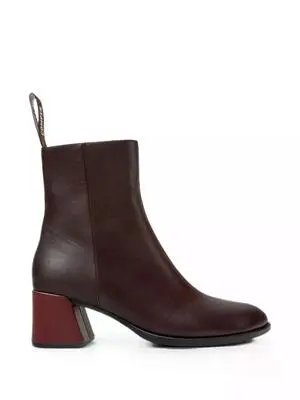 Camper Kora Leather Ankle Boots - Brown
