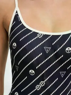 Guess Rope-print Swimsuit