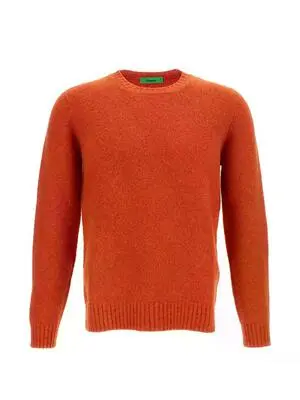 DRUMOHR Knitted Lambswool Sweater - Orange
