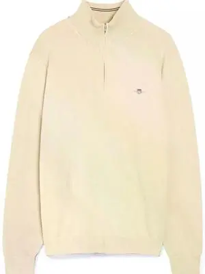 Gant Quarter-zip Embroidered-logo Sweater