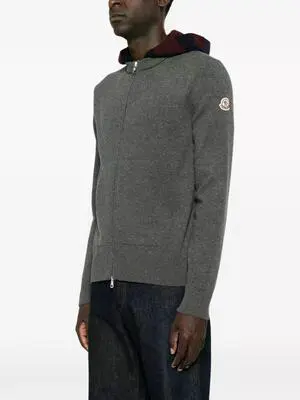 Moncler Hooded Zip-up Sweater