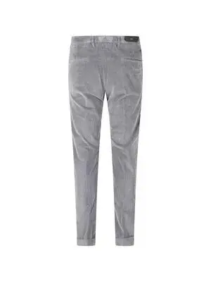 BRIGLIA 1949 Corduroy Slim-fit Trousers - Grey