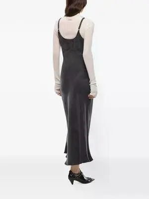 Pinko V-neck Slip Maxi Dress