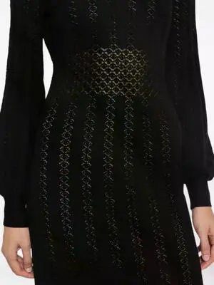 TWINSET Pointelle-knit Long-sleeve Dress