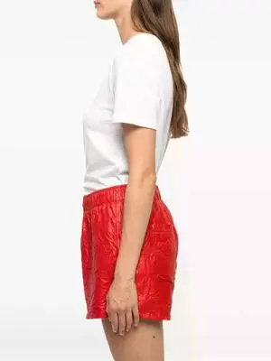 Zadig&Voltaire Pax Crinkled-leather Shorts