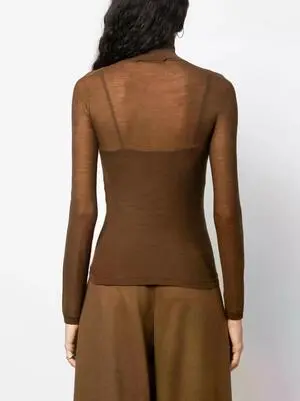 Max Mara Semi-sheer High-neck Jumper