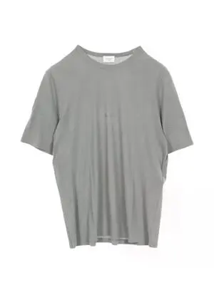 Saint Laurent Logo-embroidered T-shirt - Grey