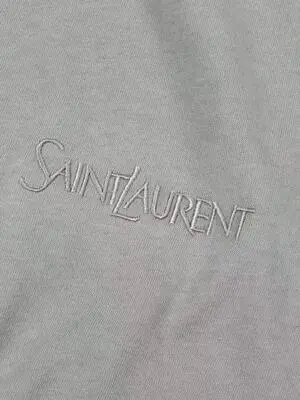 Saint Laurent Logo-embroidered T-shirt