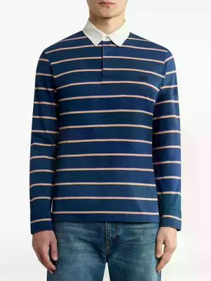 Etro Striped Long-sleeve Polo Shirt