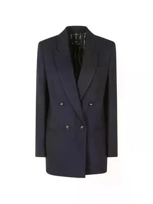 Etro Double-breasted Blazer - Blue
