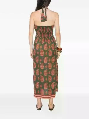Johanna Ortiz Paisley-print Cutout Dress