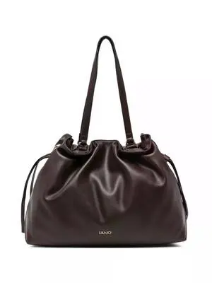 Liu Jo Drawstring-fastening Logo-plaque Tote Bag - Brown