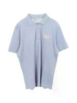 Dior 2010s Cd Logo Polo Shirt - Blue