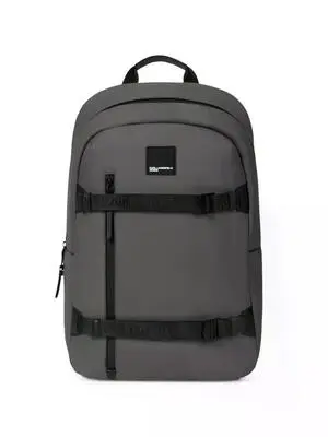 Karl Lagerfeld Coated Faux-leather Backpack - Grey