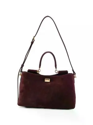Dolce & Gabbana Sicily Logo-plaque Tote Bag - Red