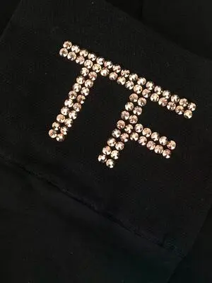 TOM FORD Gem-embellished Logo Socks