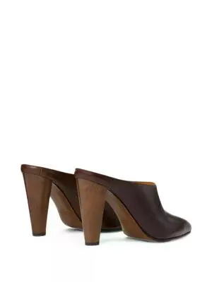 Ralph Lauren Ashtyn Leather Heeled Mules