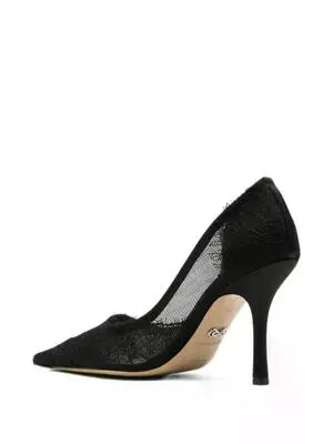Mach & Mach Devon Lace Heeled Pumps