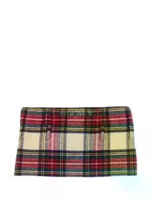 Miu Miu 2010s Tartan Check Mini Skirt - Neutrals