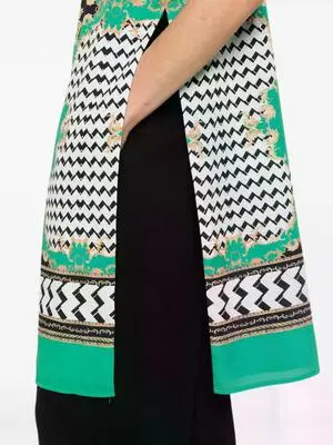 TWINSET Bead-embellished Baroque-print Top