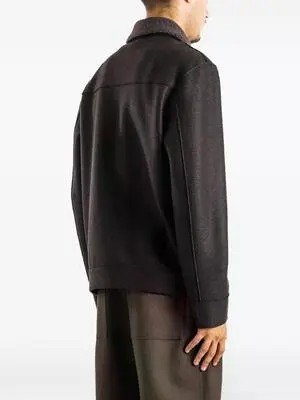 Harris Wharf London Golf Bouclé-collar Pressed-wool Jacket