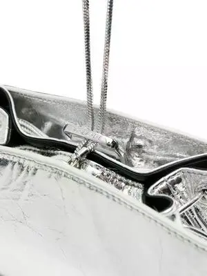 Patrizia Pepe Laminated Leather Clutch Bags