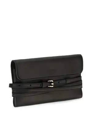 Moschino Mini Buckle-detail Leather Shoulder Bag
