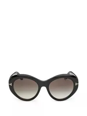 TOM FORD Elodie Round-frame Sunglasses - Black