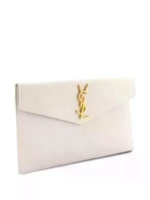 Saint Laurent Uptown Pouch Leather Clutch Bag