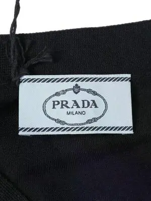 Prada V-neck Wool Cardigan