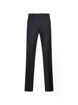 Agnona Pressed-crease Tailored Trousers - Blue