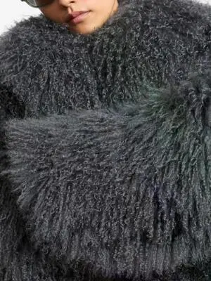 YVES SALOMON Shearling Shawl-lapel Jacket